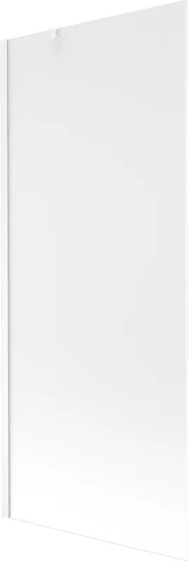 Mexen Next, vanová zástěna 1-křídlová 80 x 150 cm, fixní křídlo, 6 mm námraza sklo, bílý profil, 895-080-000-00-30-20