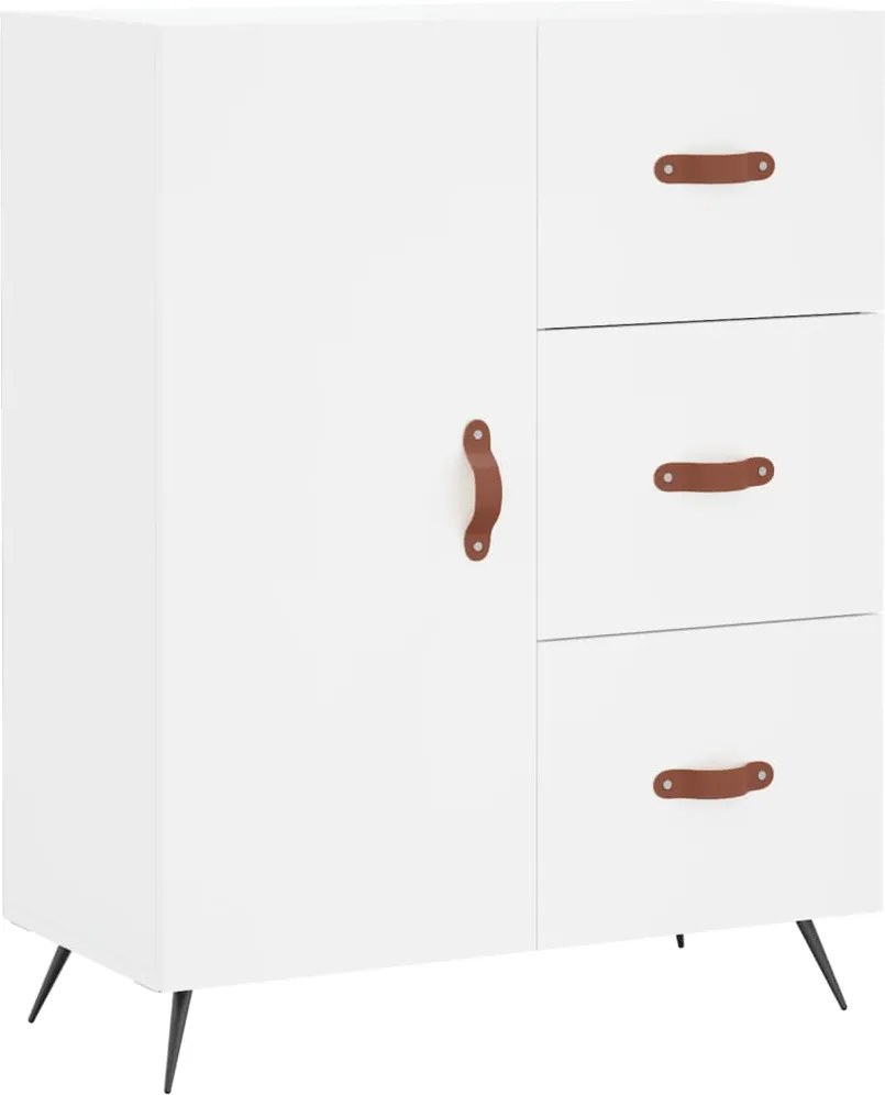 Skříň highboard bílá 69,5 x 34 x 180 cm kompozitní dřevo 3198441