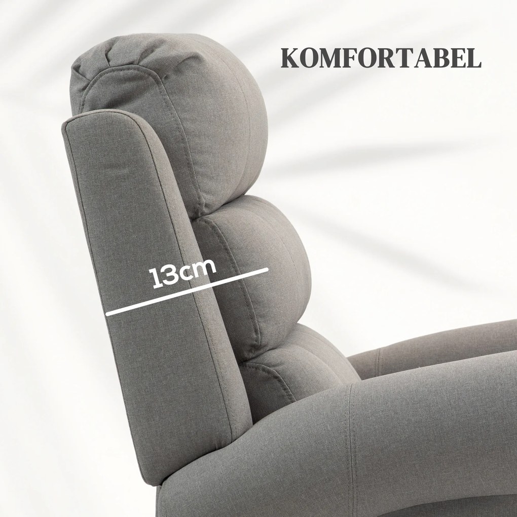 HOMCOM TV křeslo se stojanem Elektrické polohovací křeslo s funkcí polohování, vyhřívání, masážní křeslo s kapsovou pružinou| Aosom