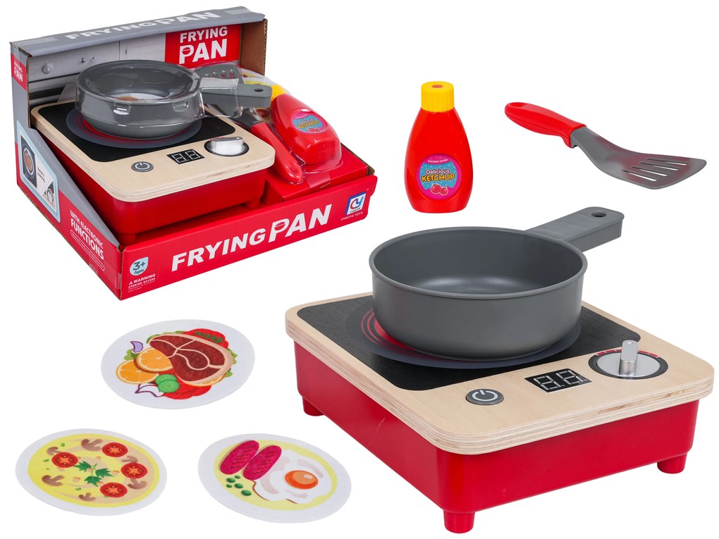 RKToys Dřevěná kuchyňka Little Frying Pan s doplňky