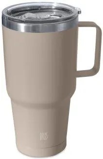 Termohrnek iris barcelona tumbler s rukojetí 850 ml, béžový