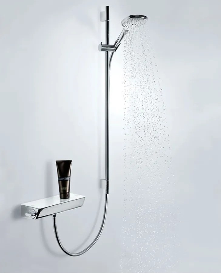 Hansgrohe Raindance Select E, sprchová souprava 120 3jet se sprchovou tyčí 90 cm, bílá/chromová, HAN-26621400