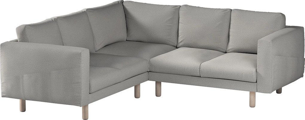 Potah na pohovku IKEA Norsborg rohová 4-místná barva šedá látka pletený vzor
