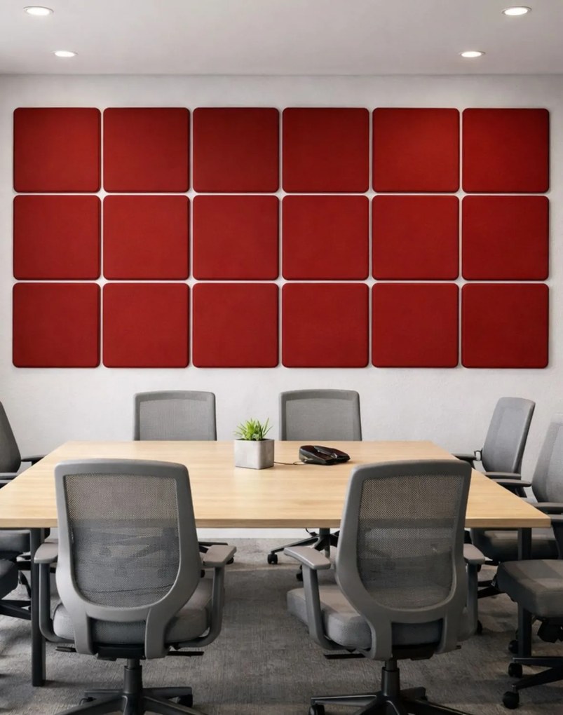 Nástěnný akustický panel Silence Square 35 × 35 cm