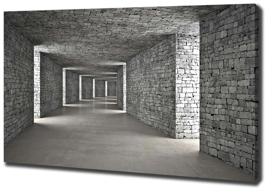 Wallmuralia Foto obraz na plátně Tunel z cihel 100x70 cm