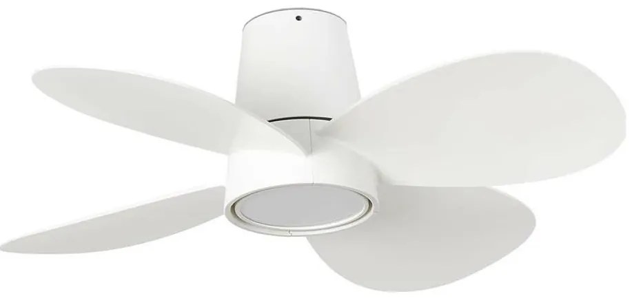 FARO Barcelona FARO 34315 - LED Stm. str. ventilátor KLOVER S LED/20W/230V bílá pr. 80 cm + DO 34315