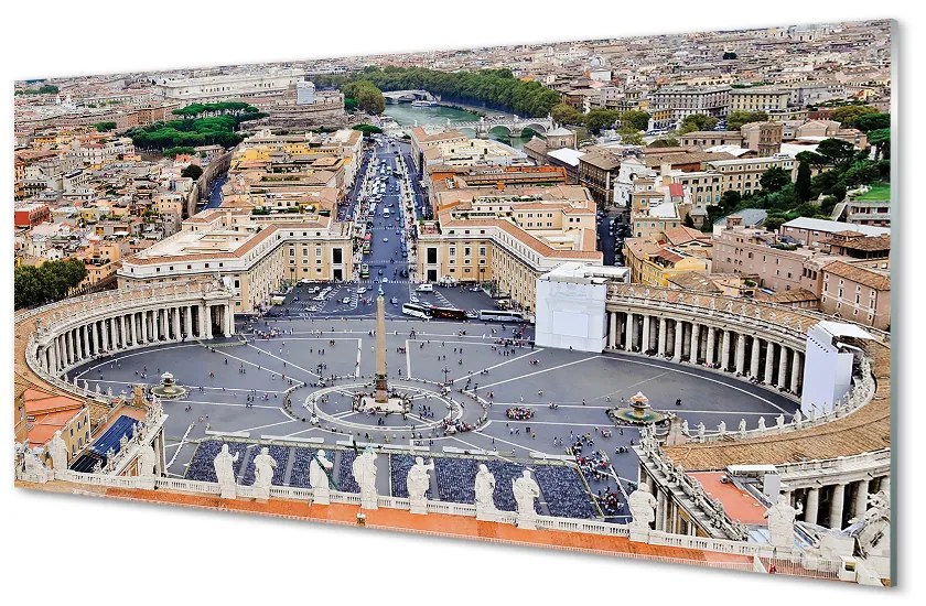 akrylový obraz Rome Vatican square panorama 100x50 cm