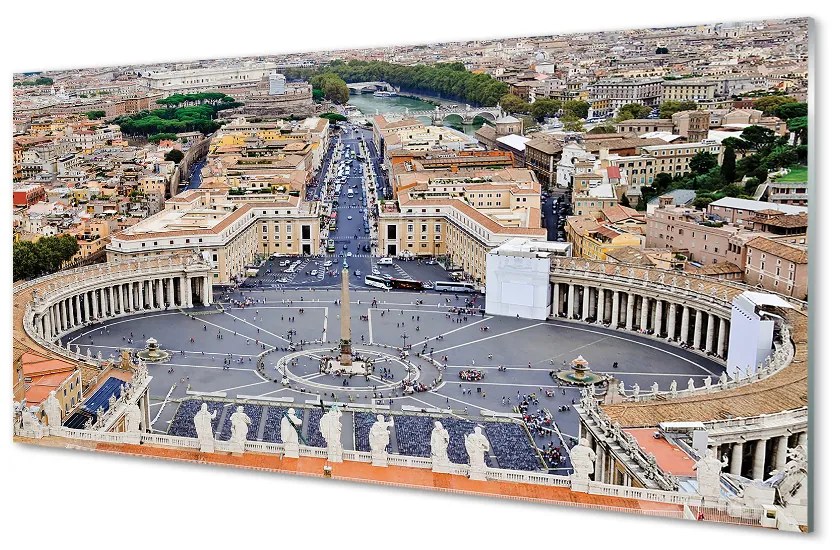 akrylový obraz Rome Vatican square panorama 140x70 cm