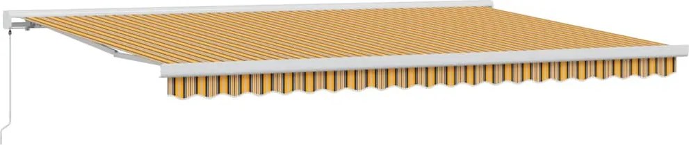 Stahovací markýza Vícebarevný 500 × 300 cm Plátno a hliník 3331309