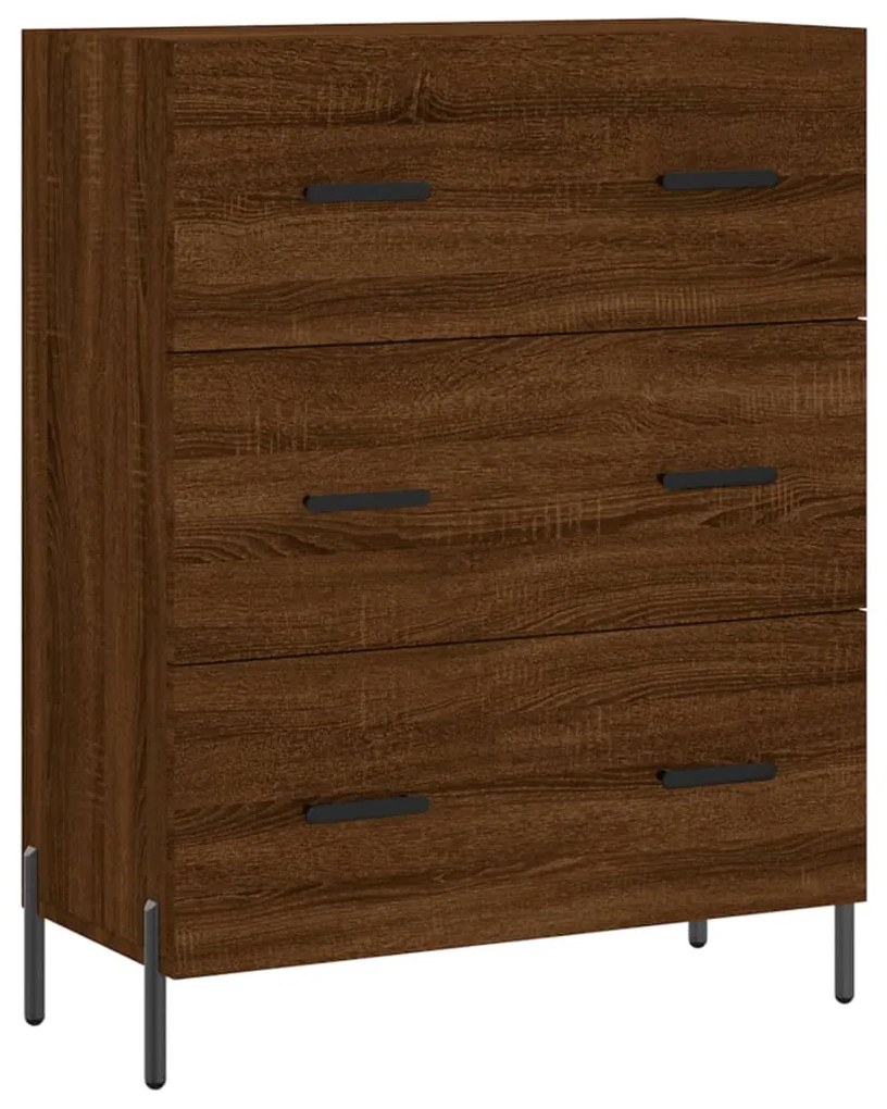 Skříň highboard hnědý dub 69,5 x 34 x 180 cm kompozitní dřevo - Default Title