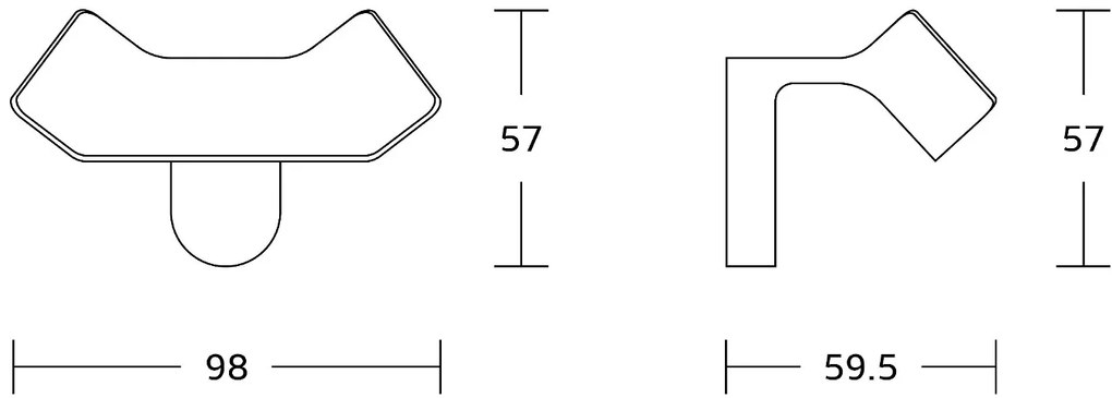 Mexen příslušenství, Lea držák na ručníky 2-háček, chromová, 7026035-00