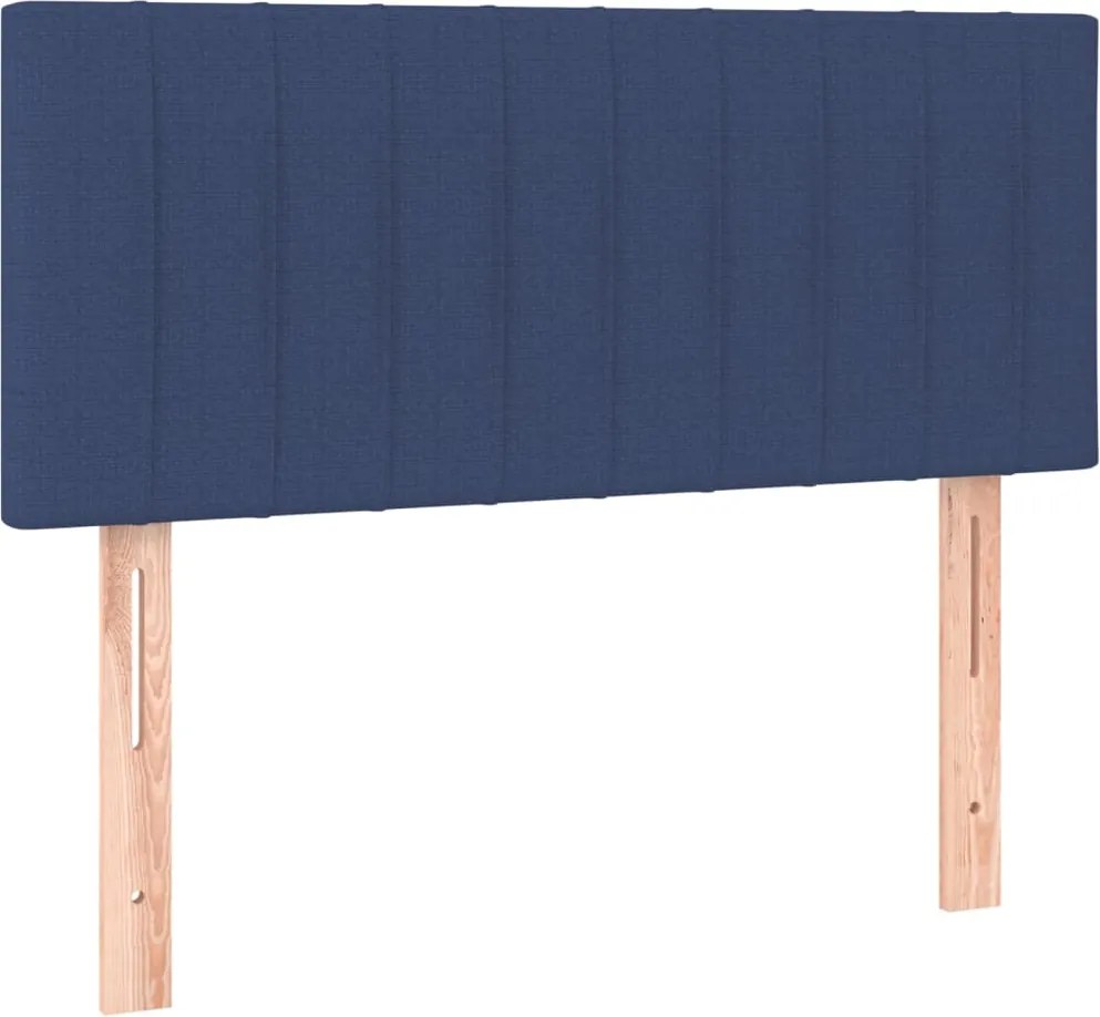 Box spring postel s matrací modrá 120x200 cm textil 3140767