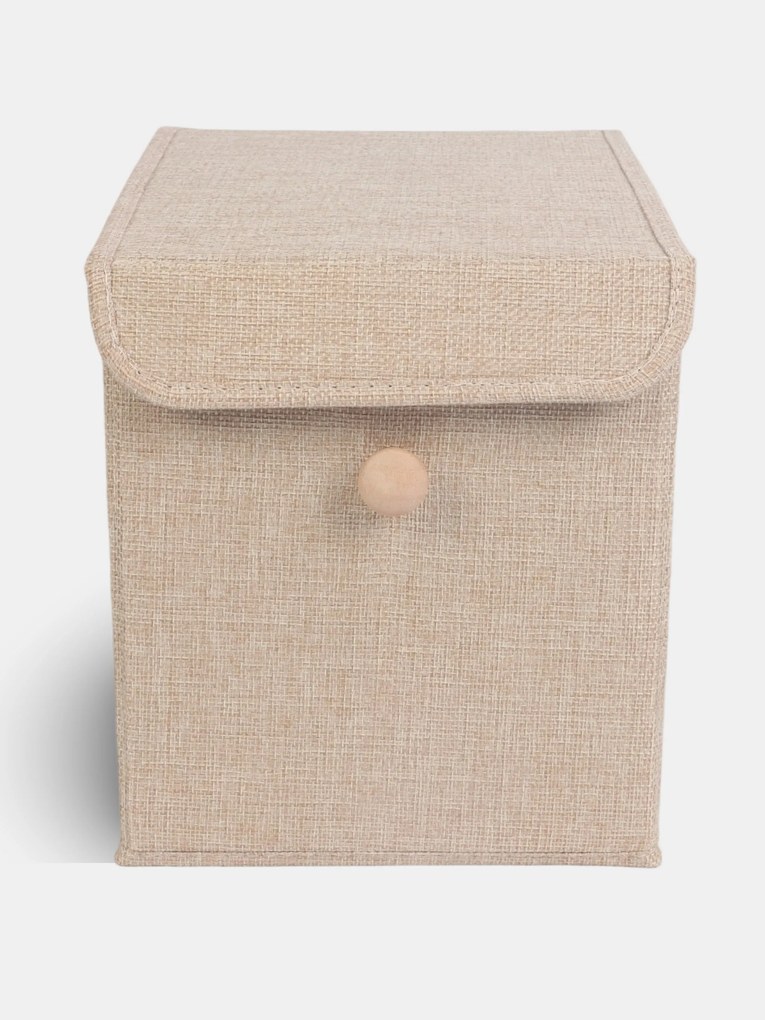 Sinsay - Úložný box s víkem a úchytkou - béžová