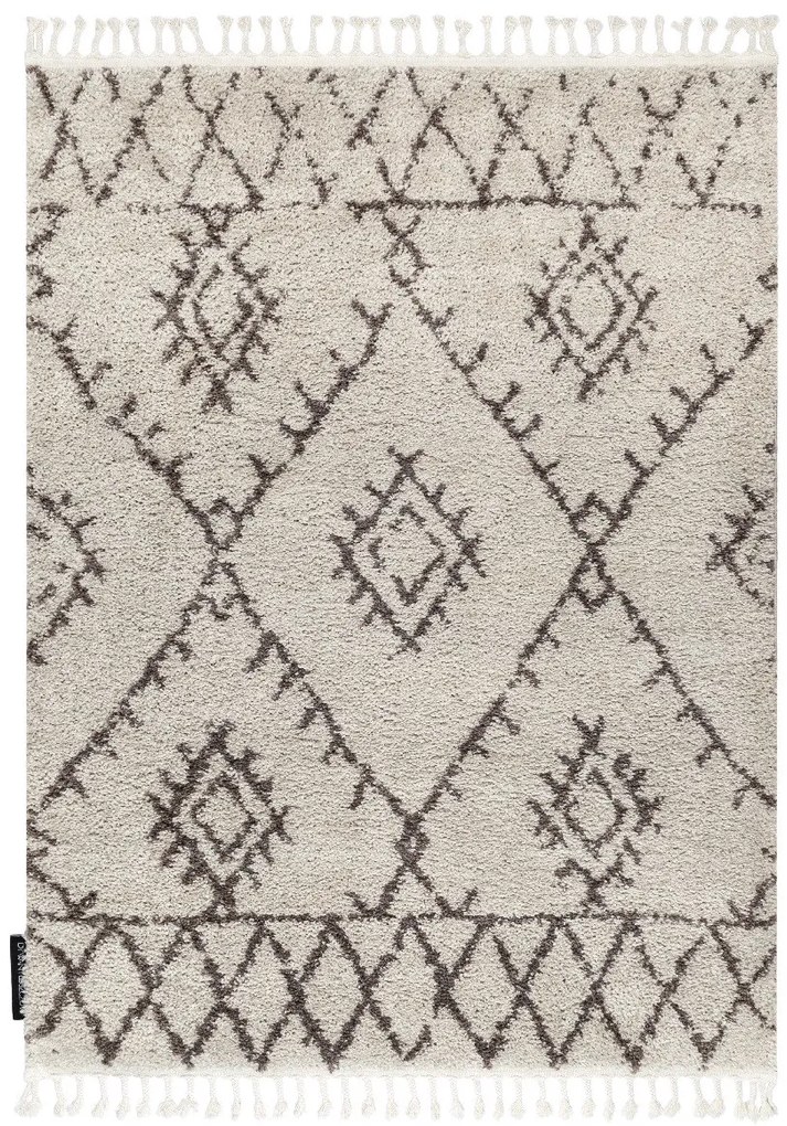 Dywany Łuszczów, Kusový koberec Berber Fez G0535 cream and brown, 180x270, béžová, ložnice