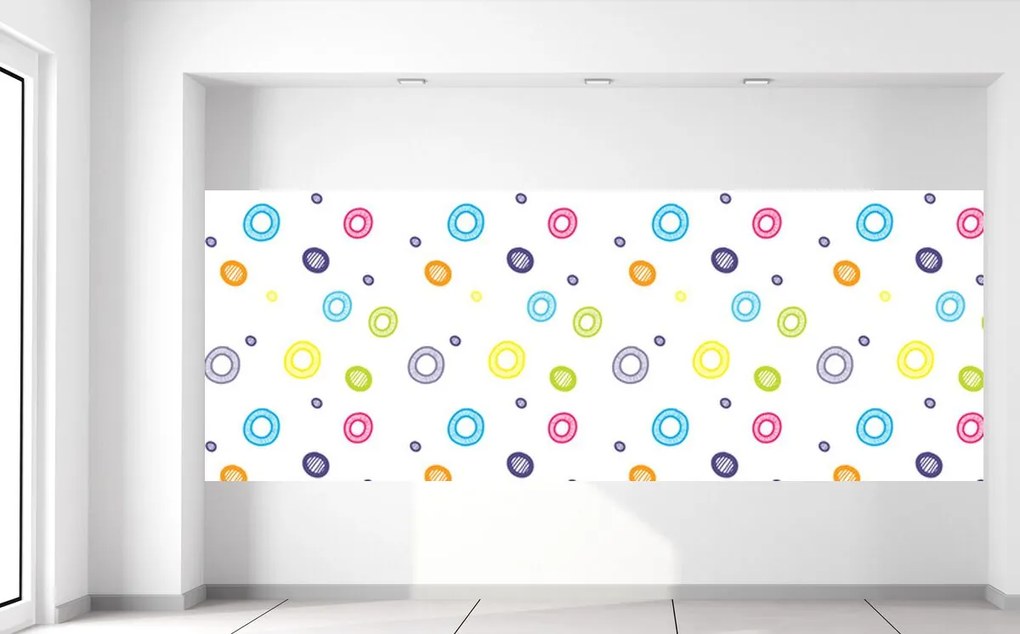 Gario Fototapeta Barevné kolečka Materiál: Vliesová, Rozměry: 95 x 205 cm