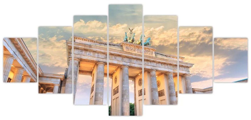 Obraz - Braniborská brána, Berlín, Německo (210x100 cm)