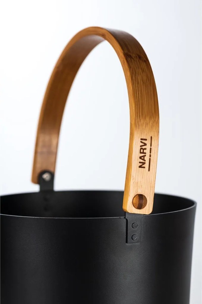 Narvi Black vědro hliníkové černé 6,5L