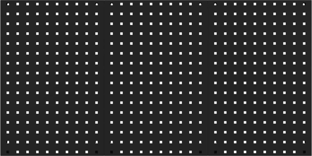 Kovová tabule na nářadí, černá, 1200x600x10 mm: PAULA All Black