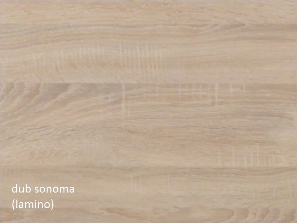 MAXIVA Šatní skříň - NERO 120, dub sonoma