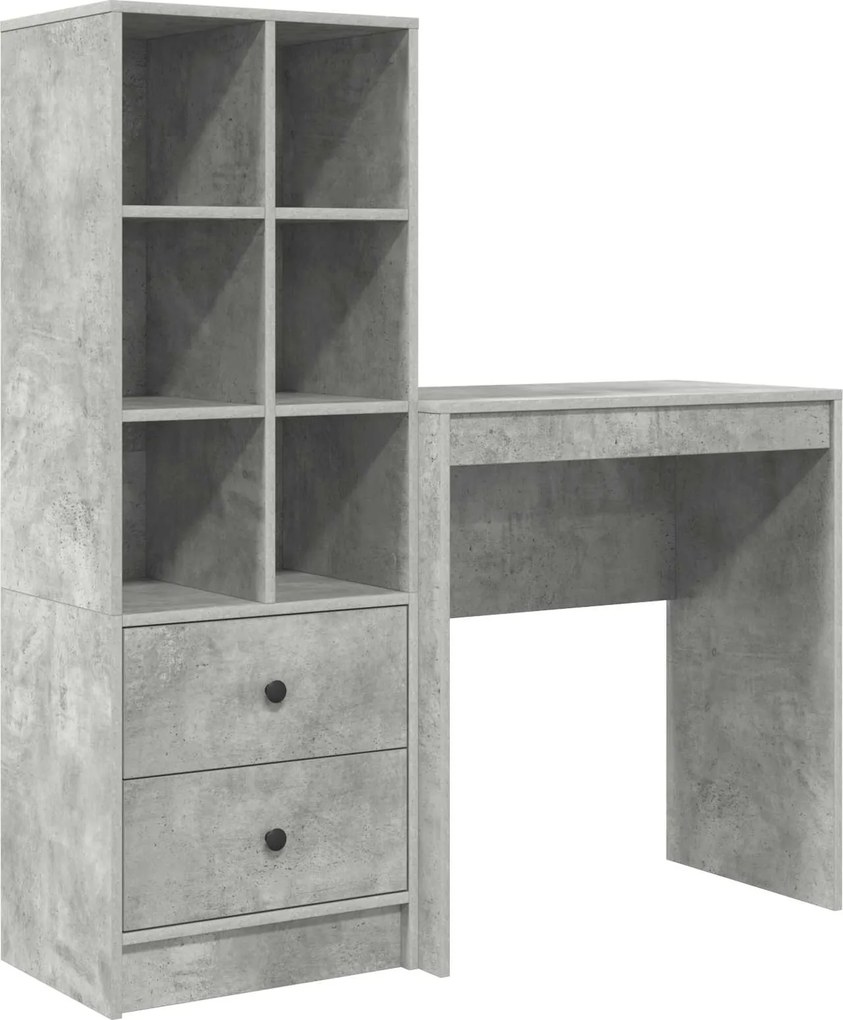 Stůl Betonově šedá 115,5 x 40 x 127 cm 2 ks 3337308
