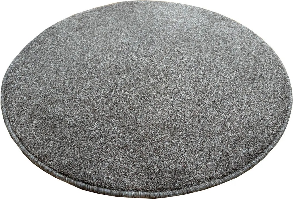 Vopi, Kusový koberec Apollo Soft hnědý kruh, 300x300 (průměr) kruh, hnědá, chodba / předsíň