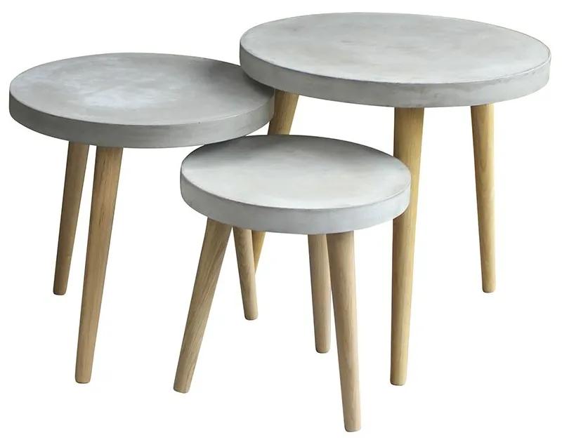 SIT MÖBEL Odkládací stolek CEMENT 50 × 50 × 50 cm