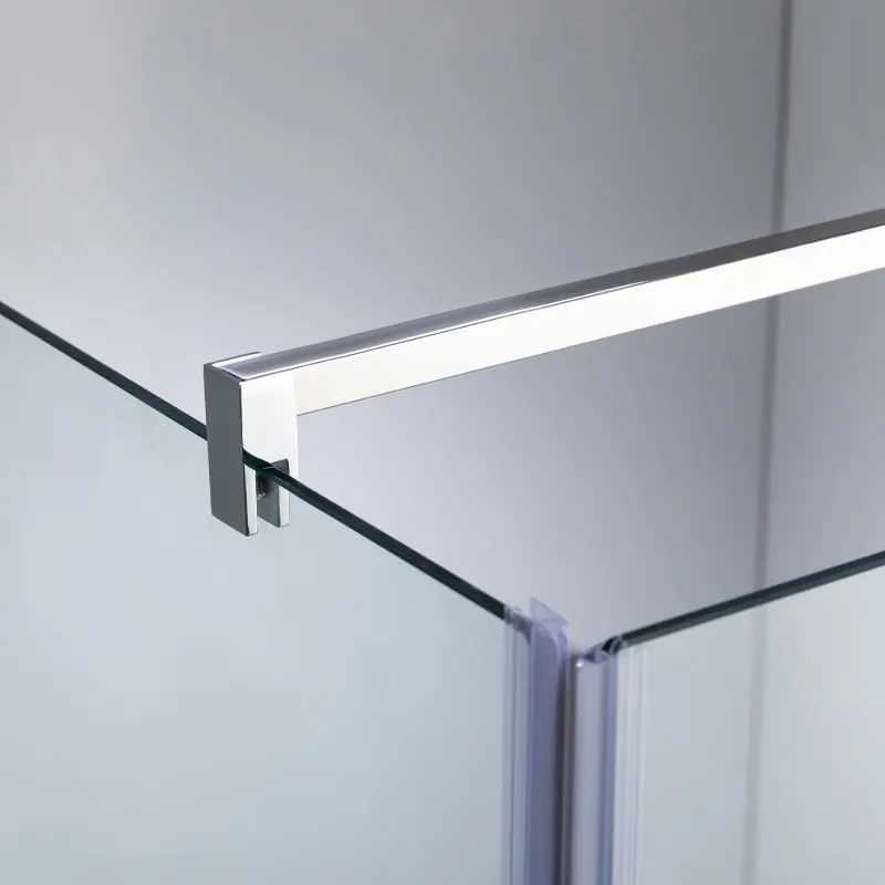 BPS-koupelny Čtvercový sprchový kout HYD-SK1390B 90x90 chrom/transparent - bez vaničky
