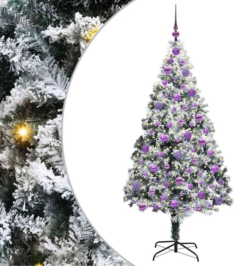 Umělý vánoční stromeček Bílá 180 cm PVC, ocel a plast 3396968