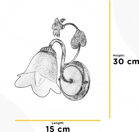 ONLI - Nástěnné svítidlo BOTTON DORO 1xE14/6W/230V