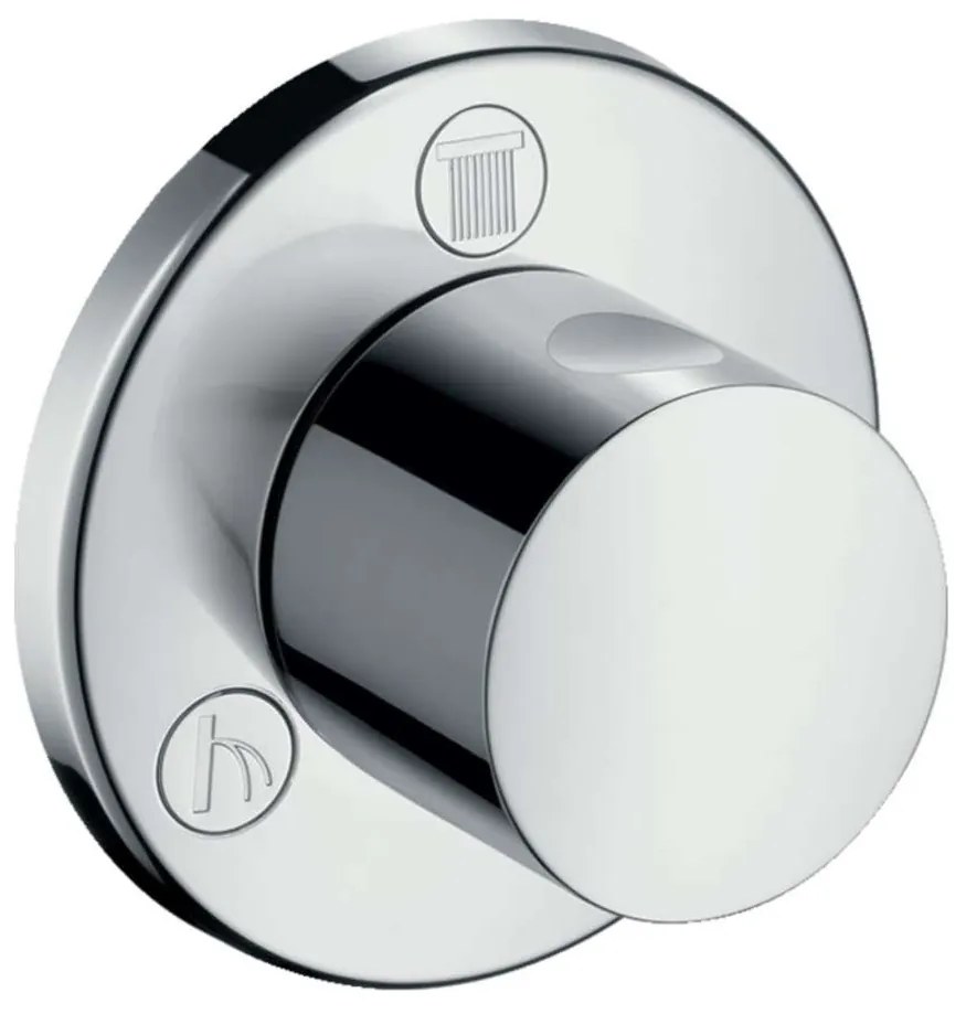 Hansgrohe Trio/Quattro - Uzavírací a přepínací ventil pod omítku, chrom 15932000