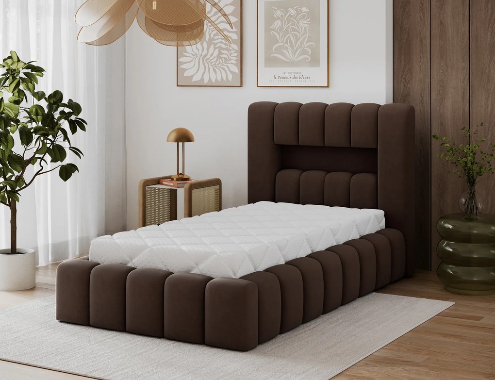 Postel Lamica 90x200 + Dřevěný rám/Standardní zdvih/kontejner