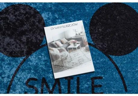 Dywany Luszczow Dětský kusový koberec JUNIOR 52244.801 pratelný  Mickey Mouse pro děti protiskluz, modrý Rozměr koberce: 120 x 170 cm