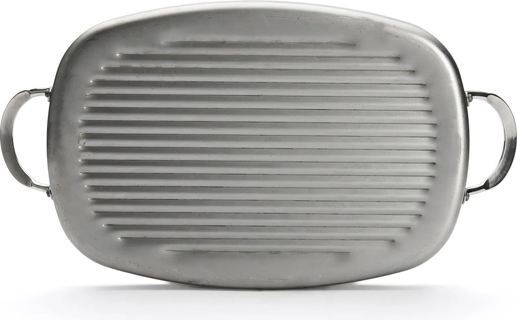 Oválná pánev ke grilování Plancha de Buyer MINERAL B 38x26cm vroubky