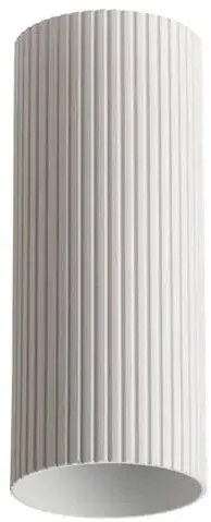 Minimalistické bodové svítidlo Lucas Ribbed Tube 20 bílá