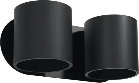Nástěnné svítidlo SOLLUX Orbis 2 G9 2x40W bez zdroje SL.0660 černá