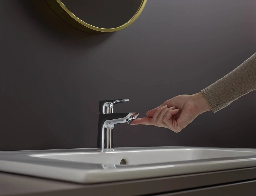 Hansgrohe Talis E, páková umyvadlová baterie 80 bez odtokové soupravy, chromová, 71702000