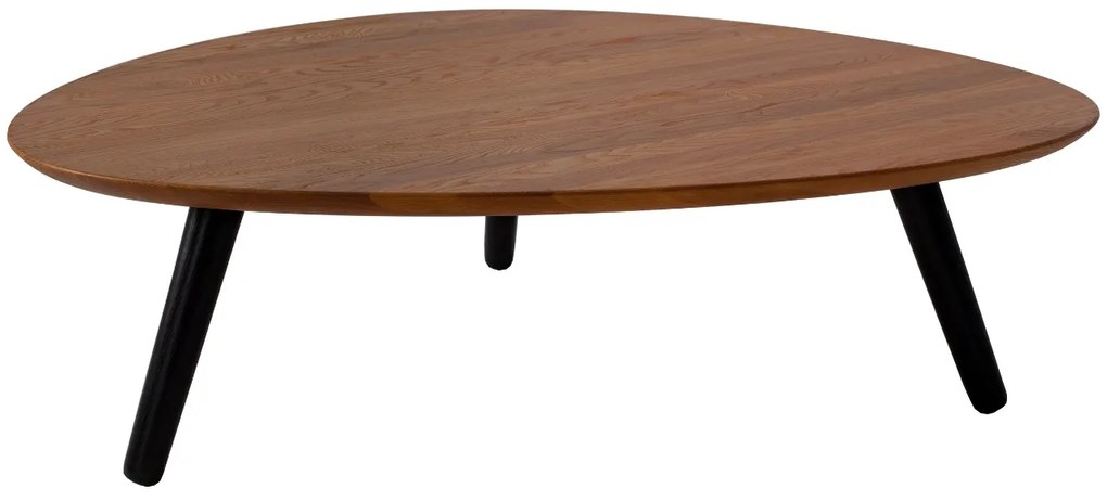 OnaDnes -20% Dřevěný konferenční stolek RAGABA CONTRAST PICK 103 x 97 cm s černou podnoží