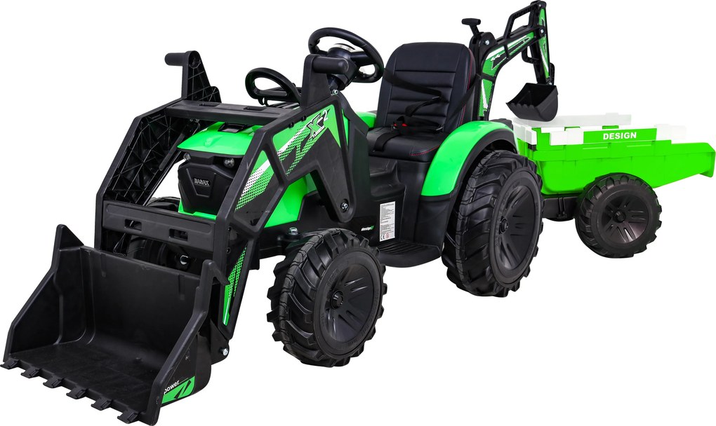 Ramiz Traktor s přívěsem 720-T zelený