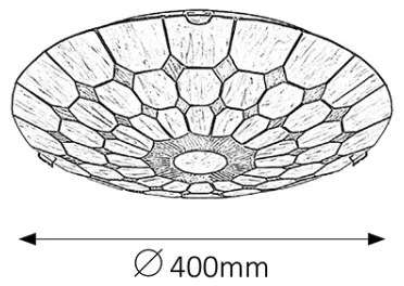 Brilagi - Tiffany vitrážové stropní svítidlo DORAN 2xE27/60W/230V