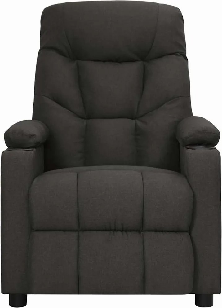 Polohovací křeslo černé textil 339084