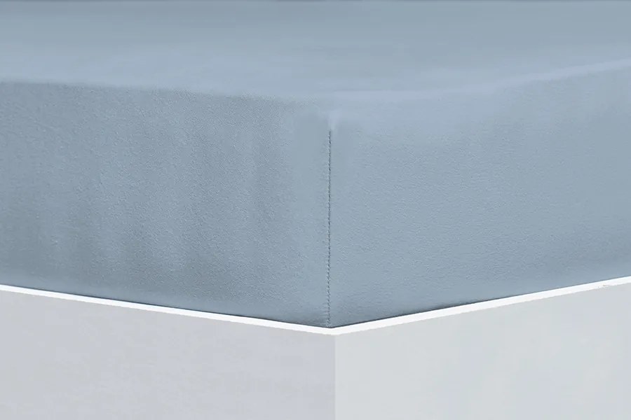 Florella Prostěradlo Organic Cotton Jersey  Kristallblau, 140-160x200 cm