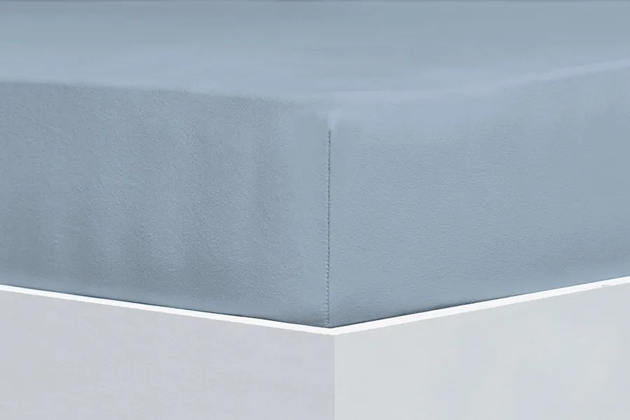 Florella Prostěradlo Organic Cotton Jersey  Kristallblau, 180x200 cm