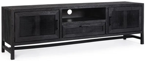 BIZZOTTO Dřevěný TV stolek WESTON černý 0747011