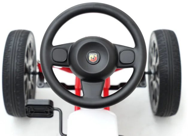 Šlapací motokára Abarth červená