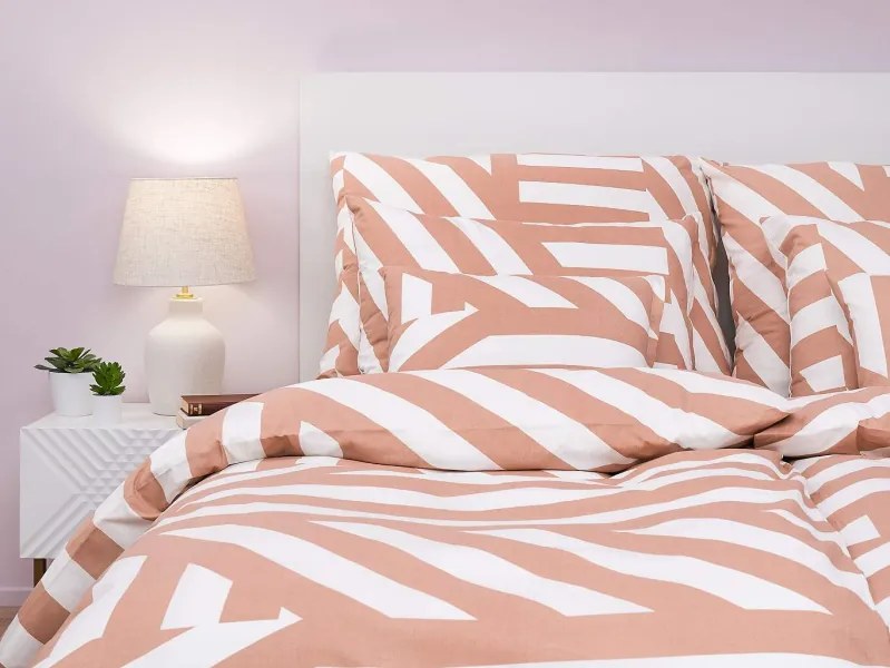 DADKA Povlečení bavlna Zebra světle hnědá 140x220, 70x90 cm