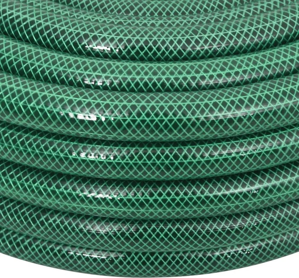 vidaXL Zahradní hadice se sadou koncovek zelená 0,75" 50 m PVC [154384]