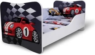 Dětská postel - Závodní auto - butterfly - 160 x 80 cm