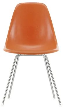 Eames Fiberglass Chair DSX chrom oranžová Vitra