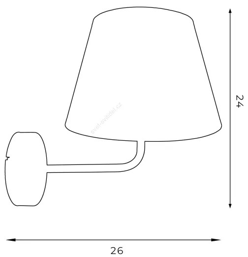 Nástěnná lampa ARDEN 1xE27/60W/230V zelená/zlatá