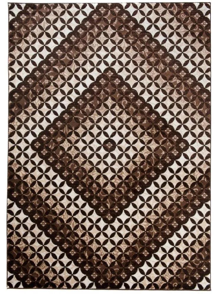 Kusový koberec Tango tmavě hnědý 120x170cm